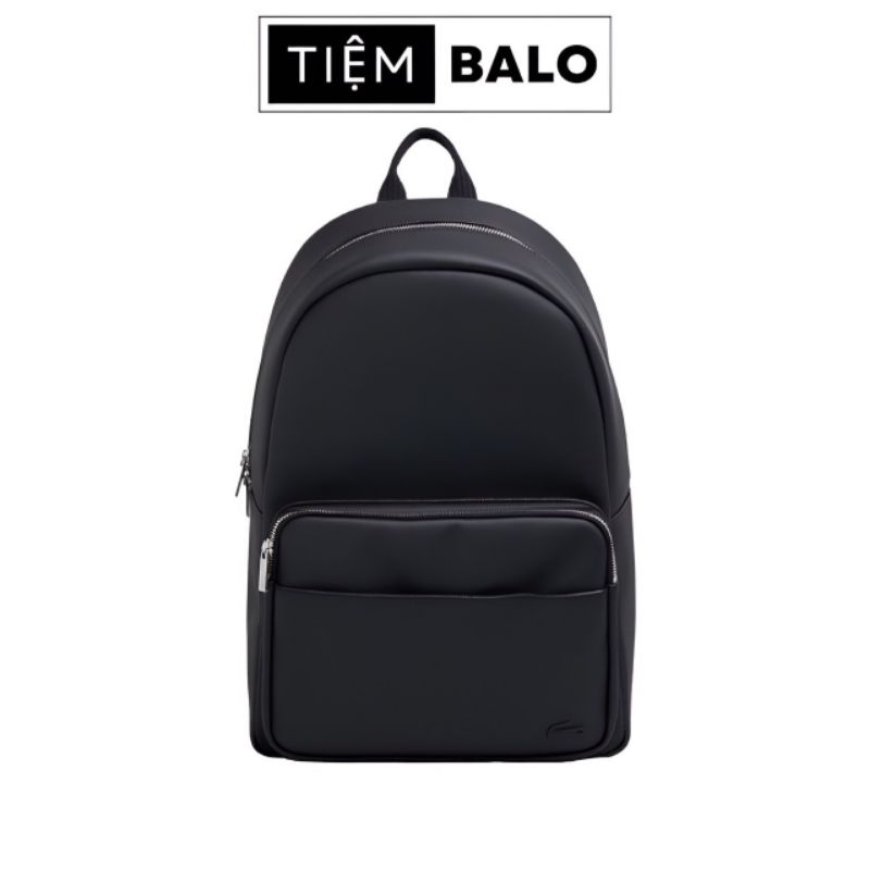 Balo Da LC Backpack Full Black Basic Chất Liệu Da Si Cao Cấp Trượt Nước ...