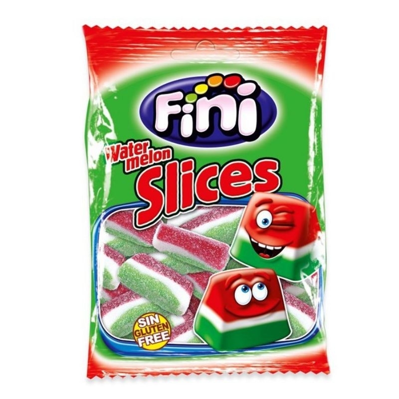 Kẹo dẻo Fini dưa hấu Watermelon Slices 90g nhập khẩu Tây Ban Nha [Date ...