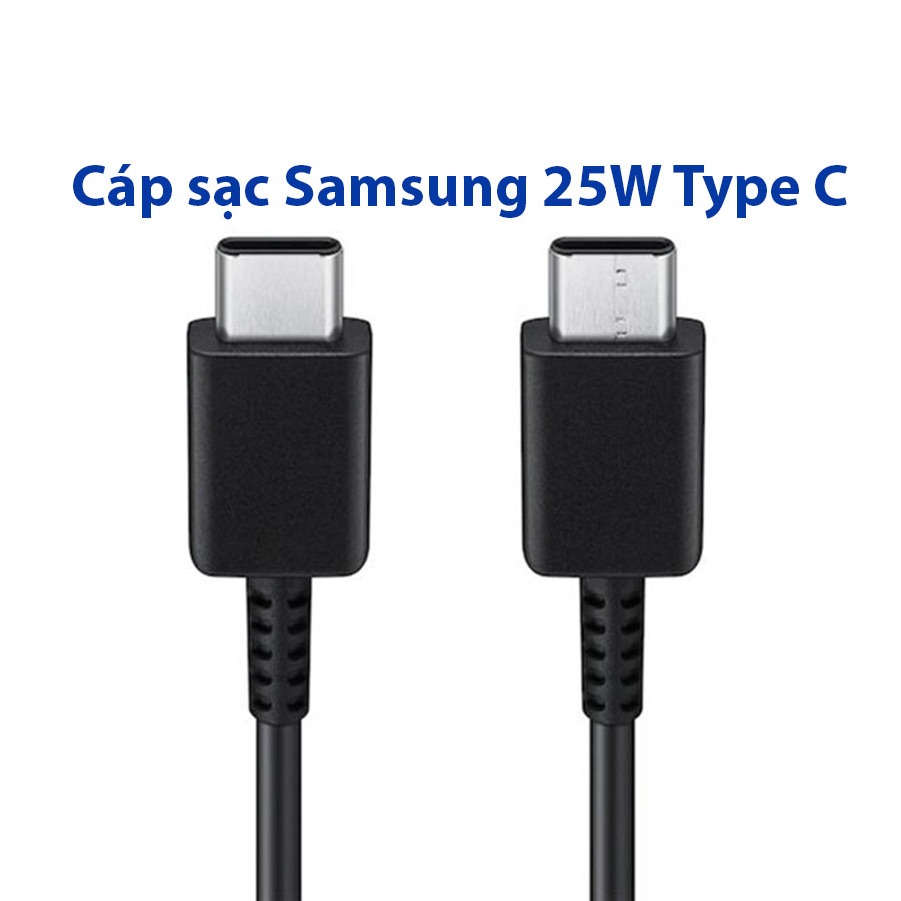 Dây sạc nhanh Samsung 25W Type C cáp sạc samsung Type C dài 1m màu đen trắng PHANH bảo hành 6 ...