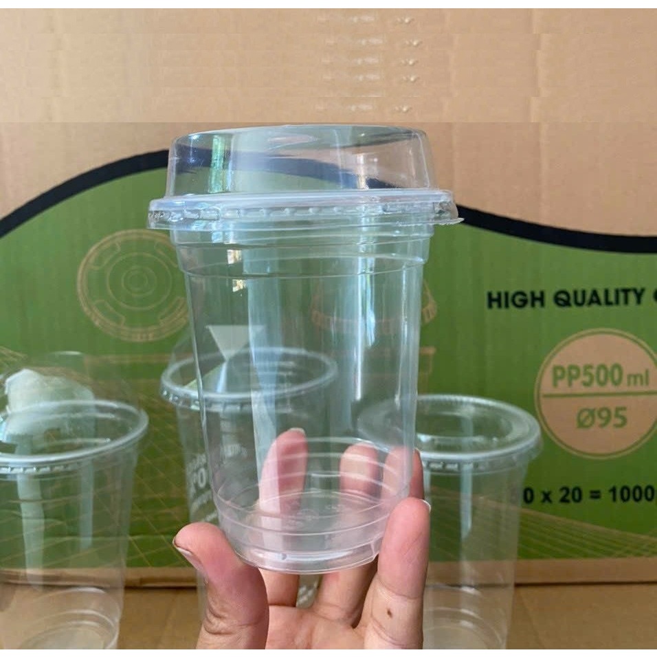50 ly cốc nhựa PP 360ml,( PP400 thiếu ) mềm loại dày miệng phi 95. | Shopee Việt Nam