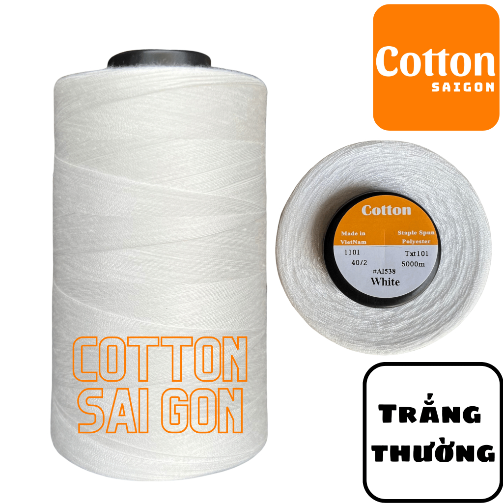Chỉ may công nghiệp 40/2 Đen, Trắng, Màu. Hàng công ty loại tốt ...