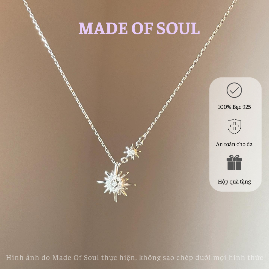 Dây chuyền nữ MADE OF SOUL Twilight Gem bạc S925 đính đá cao cấp chính hãng MOS0034 | Shopee ...