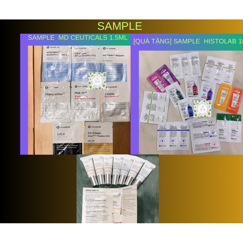 ☘SAMPLE HISTOLAB 1ML,NEOVA 4ml, MD 1.5ML,BABE, CARENEL,KYUNG… HÀN QUỐC ...