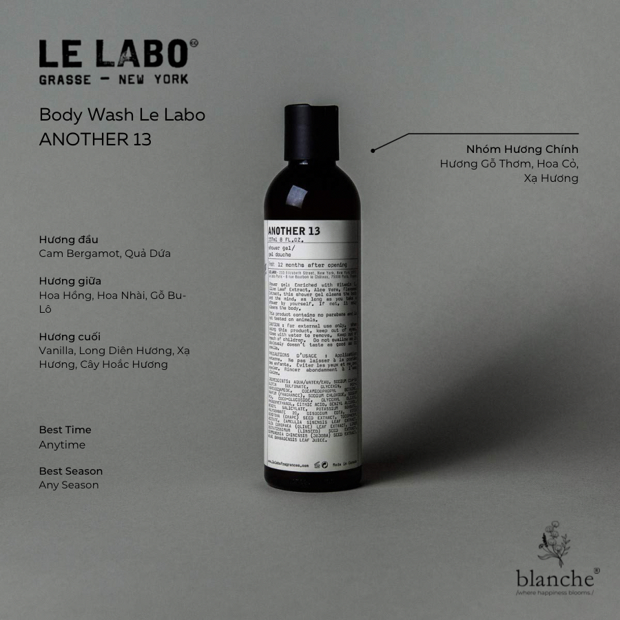 Sữa Tắm Le Labo & Body Lotion Le Labo Santal 33, Another 13, Rose 31 ...