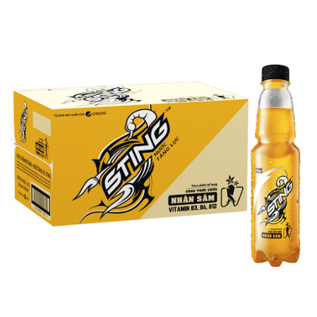 Thùng 24 Chai Nước Tăng Lực Sting Vàng (330ml/chai) | Shopee Việt Nam