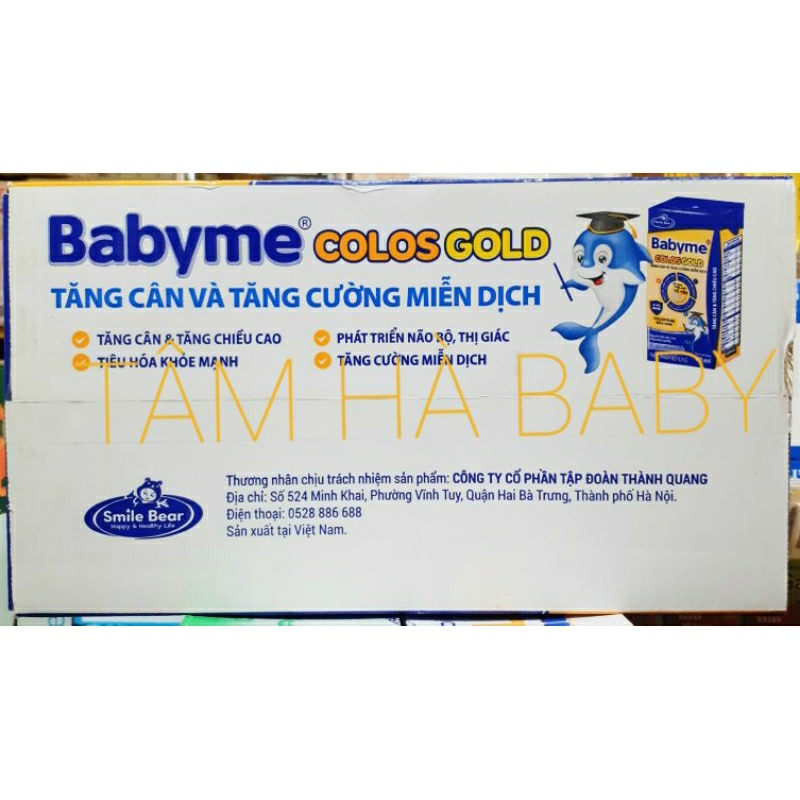 Thùng sữa Babyme colos gold ( thùng 48 hộp x 110ml ) ( Bách hóa trẻ em ...