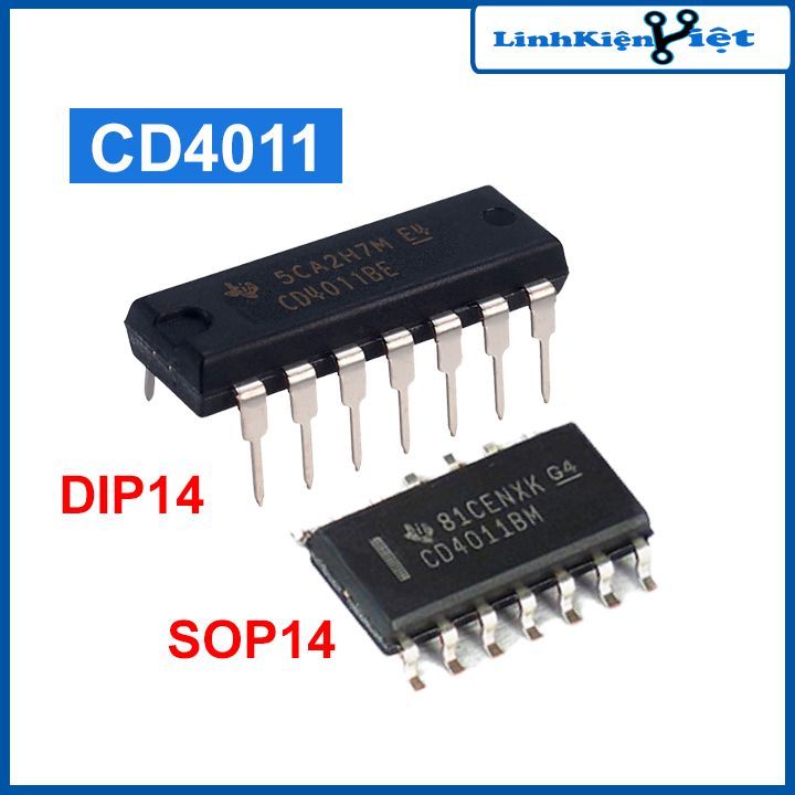 IC đếm CD4011 DIP14/SOP14 | Shopee Việt Nam