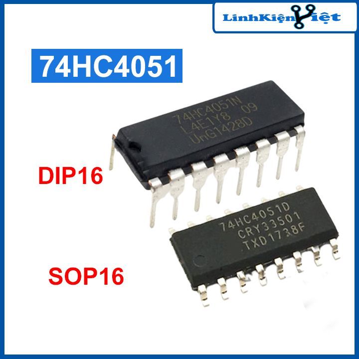 IC chức năng 74HC4051 DIP16/SOP16 | Shopee Việt Nam