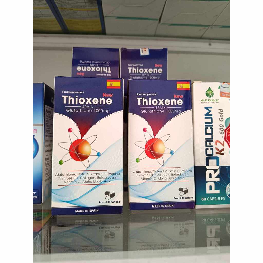 Viên uống THIOXENE Glutathion 1000mg lọ 30 viên giúp chống lão hóa,tăng ...
