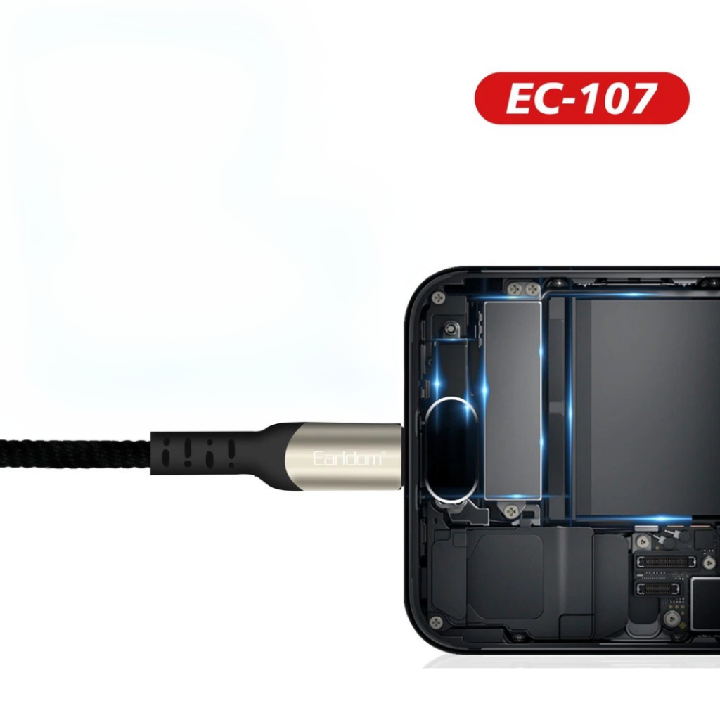 Cáp sạc dù 1m Earldom TypeC EC-107C cao cấp | Shopee Việt Nam