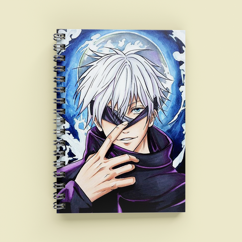 Jujutsu kaisen gojo satoru Anime Notebook A5 lined 120 pages for ...