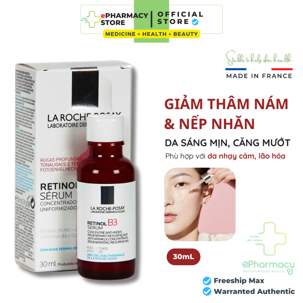 Serum LA ROCHE-POSAY Retinol B3 Làm Đều Màu Da, Giảm Nếp Nhăn 30mL ...