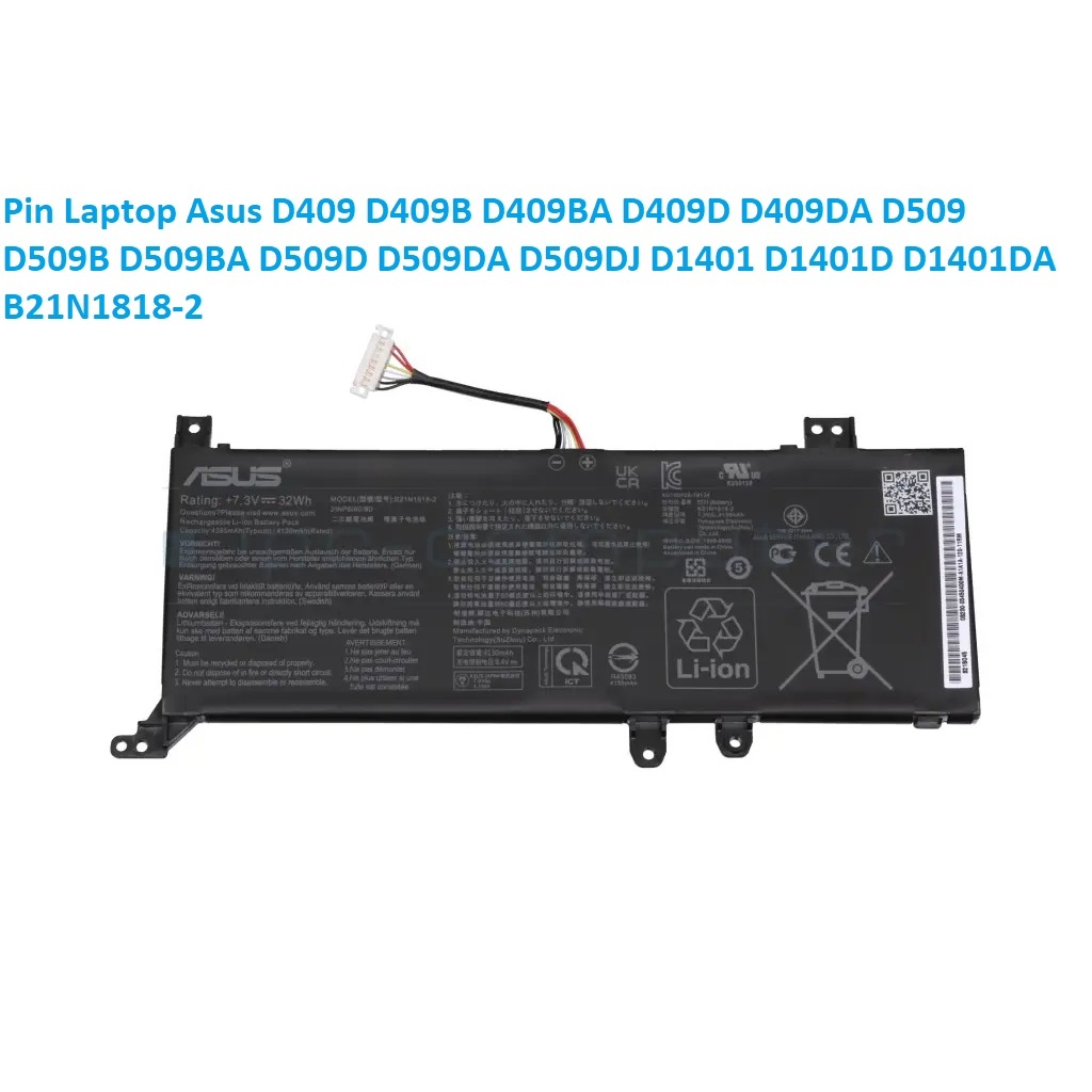 ⚡️ Pin Laptop Asus D409 D409B D409BA D409D D409DA D509 D509B D509BA ...