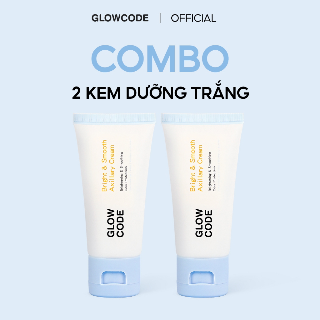 Kem dưỡng trắng GlowCode Combo 2pcs - Bright & Smooth Axillary Cream ...