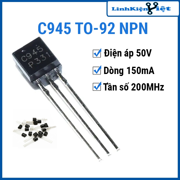 Transistor C945 50V 150mA TO-92 NPN | Shopee Việt Nam