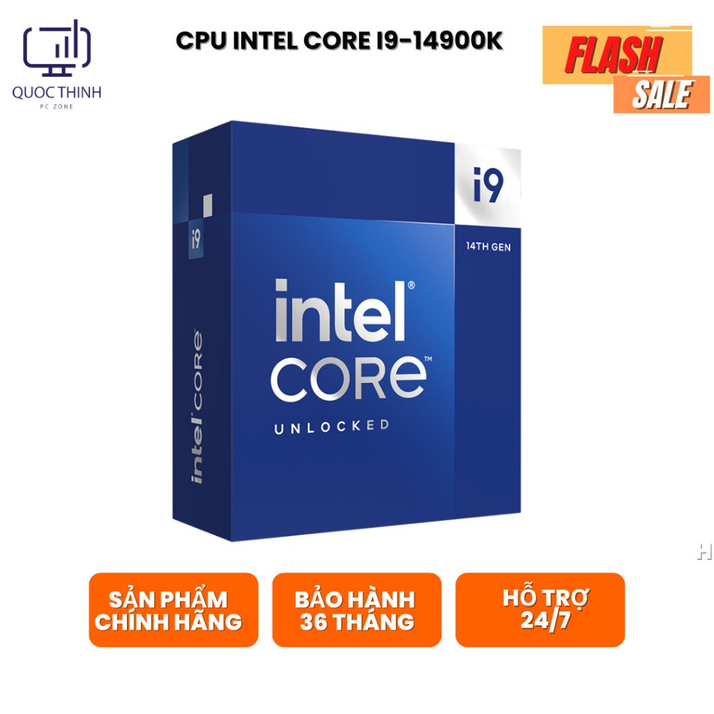 Bộ vi xử lý Intel Core I9 14900K ( Full Box chính hãng 36T ) | Shopee ...