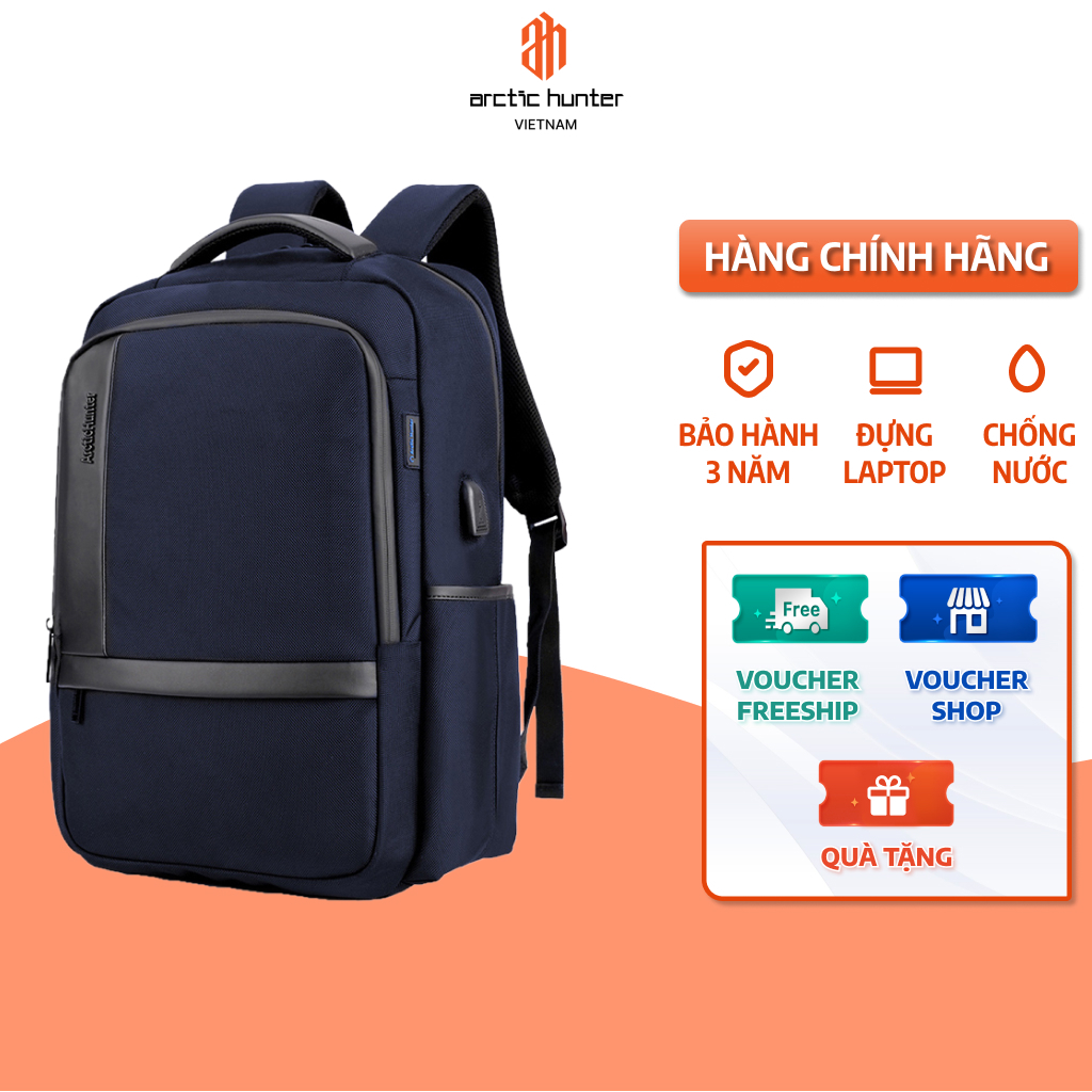 Balo du lịch Arctic Hunter B00120 có cổng sạc USB, đựng laptop chống ...