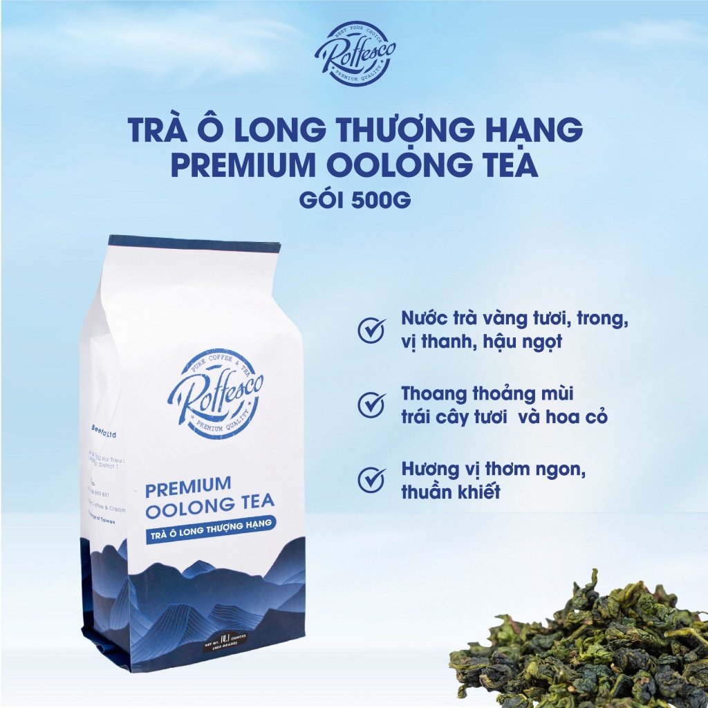 Trà Ô Long Thượng Hạng ROFFESCO PREMIUM OOLONG TEA Vị Đắng Nhẹ Túi 500g | Shopee Việt Nam