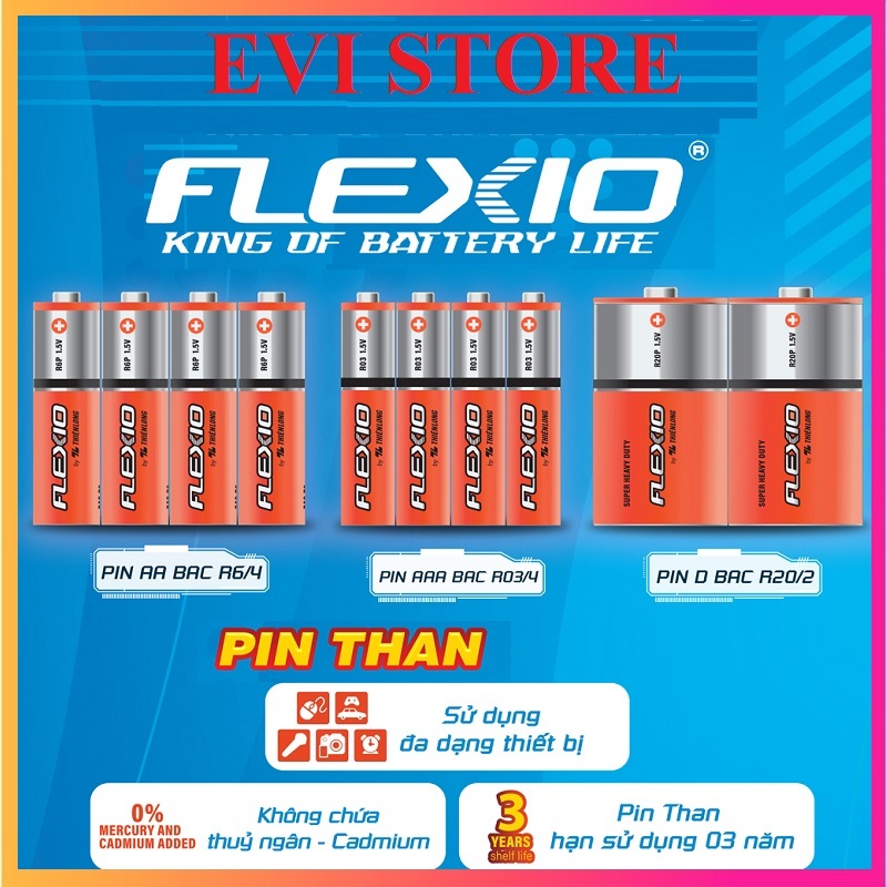 Pin Thiên Long Flexio AA / AAA / Pin đại - Pin điều khiển , chuột máy ...
