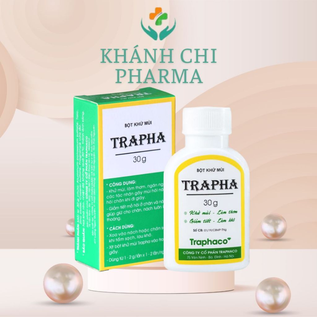 Bột khử mùi Trapha lọ 30g. Khử mùi hôi nách. chân, giảm tiết mồ hôi ở ...