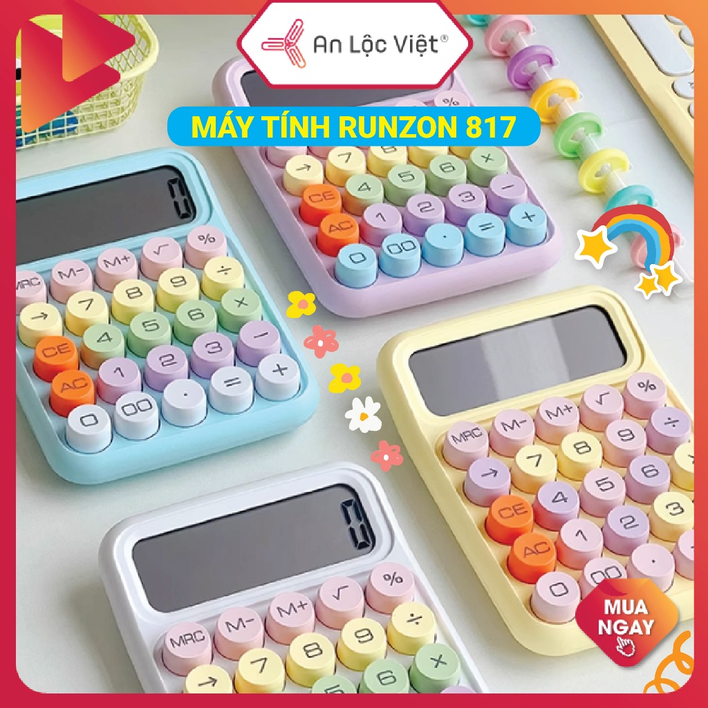 [SIÊU HOT] Máy tính bỏ túi Runzon 817 (Không bao gồm pin) với thiết kế ...