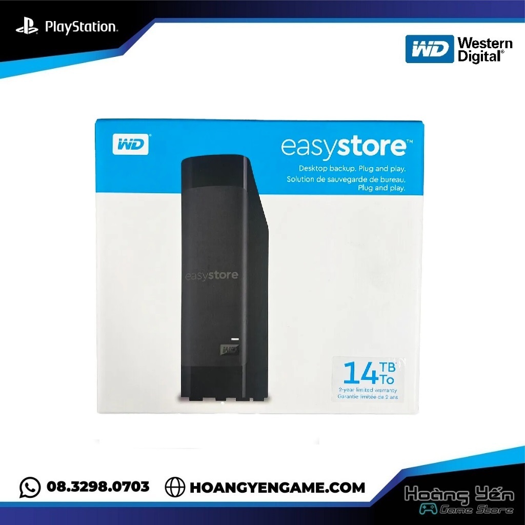 Ổ Cứng Di Động 8TB/ 12TB/ 14TB/ 18TB WD Easystore Desktop 3.5 | Shopee ...