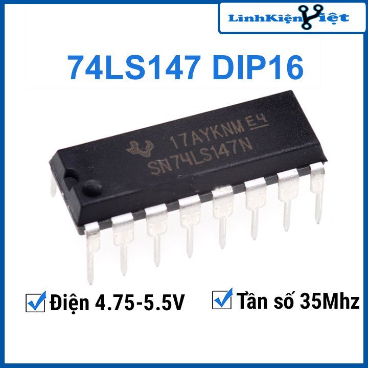 74LS147 10 to 4 Priority Encoder DIP16 | Shopee Việt Nam