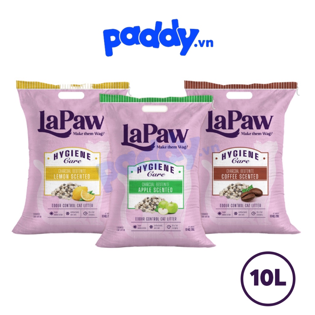 [10L] Cát Vệ Sinh laPaw Cho Mèo Mix Than Hoạt Tính Khử Mùi Và Kháng ...