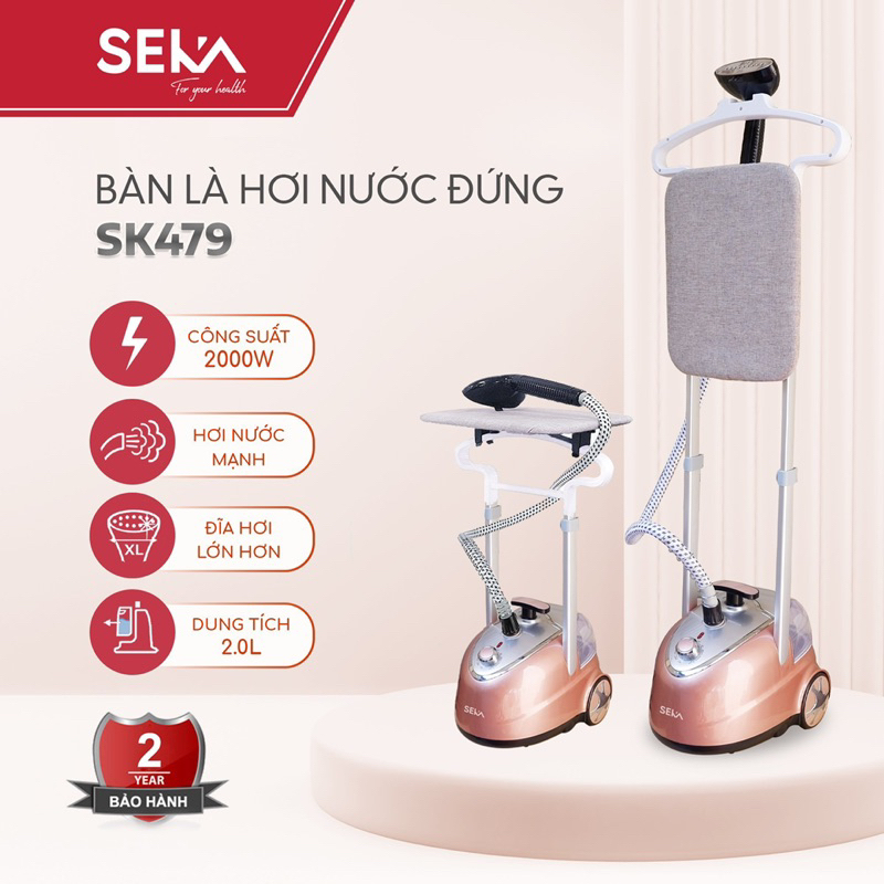 [ Chính Hãng ] Bàn Là Cây Hơi Nước SEKA SK47 Kèm Bàn Ủi Công Suất 2000W ...