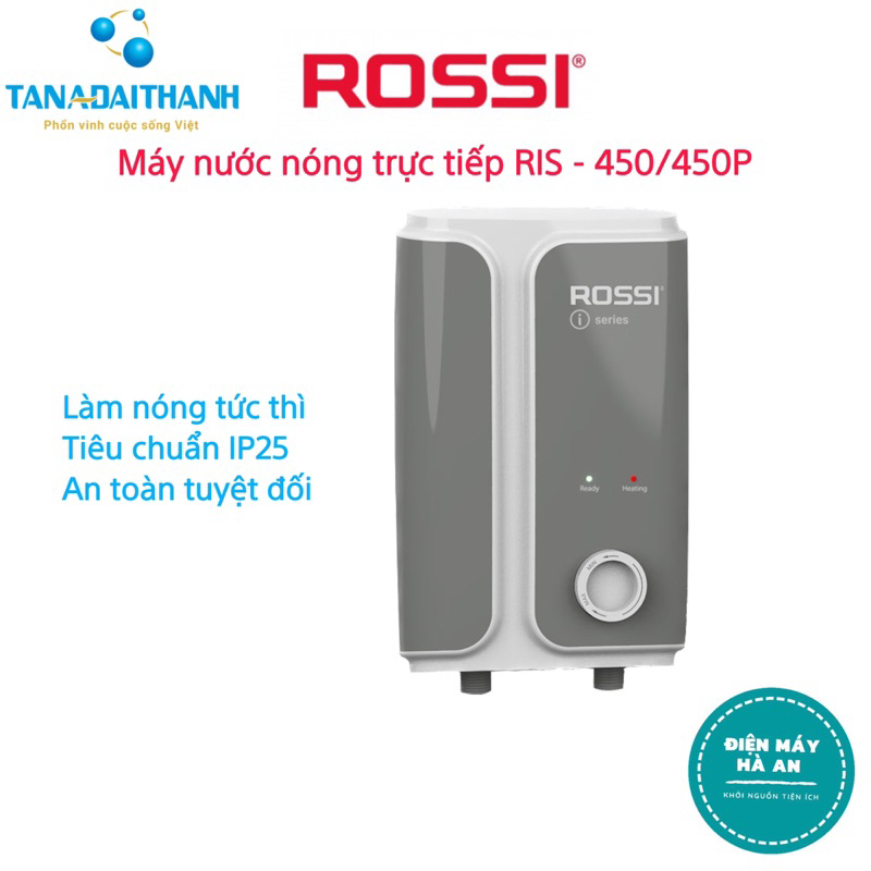 Máy nước nóng trực tiếp Rossi RIS - 450/450P Hàng chính hãng - Bảo hành 2 năm | Shopee Việt Nam