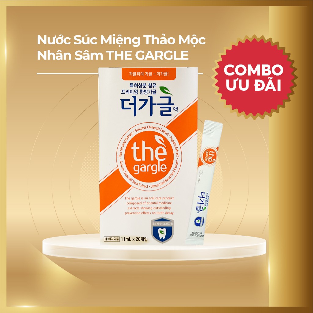 Nước Súc Miệng Thảo Mộc Nhân Sâm THE GARGLE (Dạng stick) Thơm Miệng Và ...