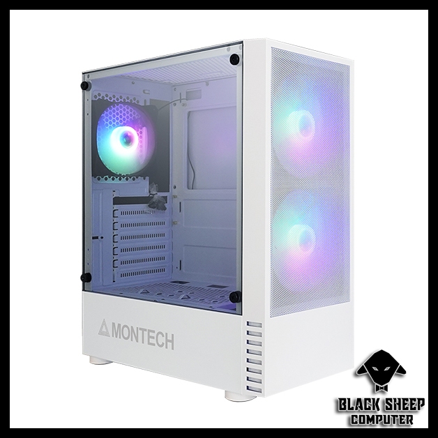 Vỏ Case MONTECH X2 MESH WHITE (SẴN 3 FAN LED) | Shopee Việt Nam