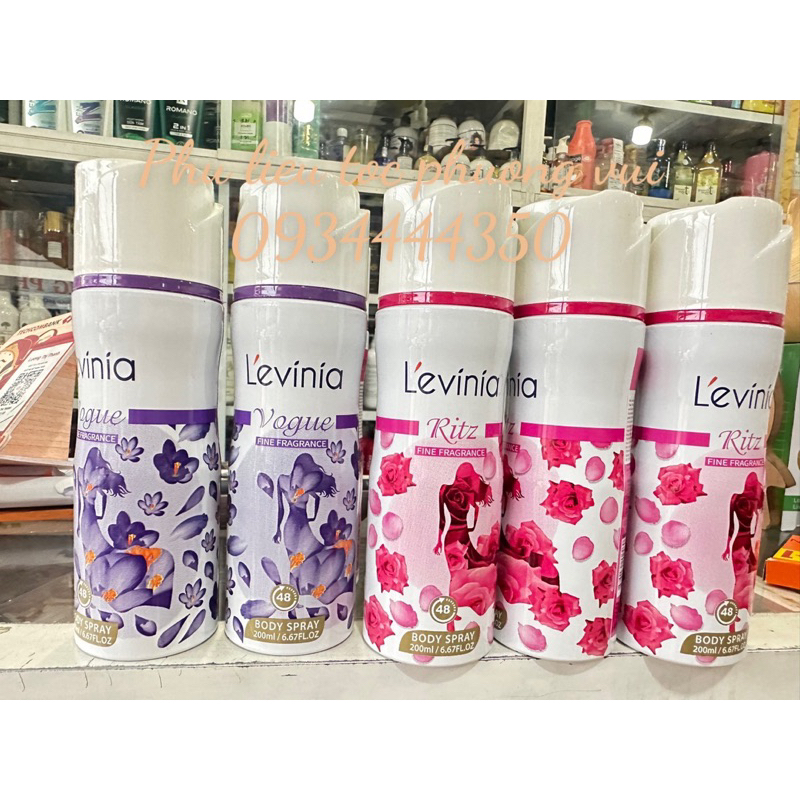 Xịt khử mùi toàn thân L'evinia (Levinia) 200ml Hàng chính hãng | Shopee ...