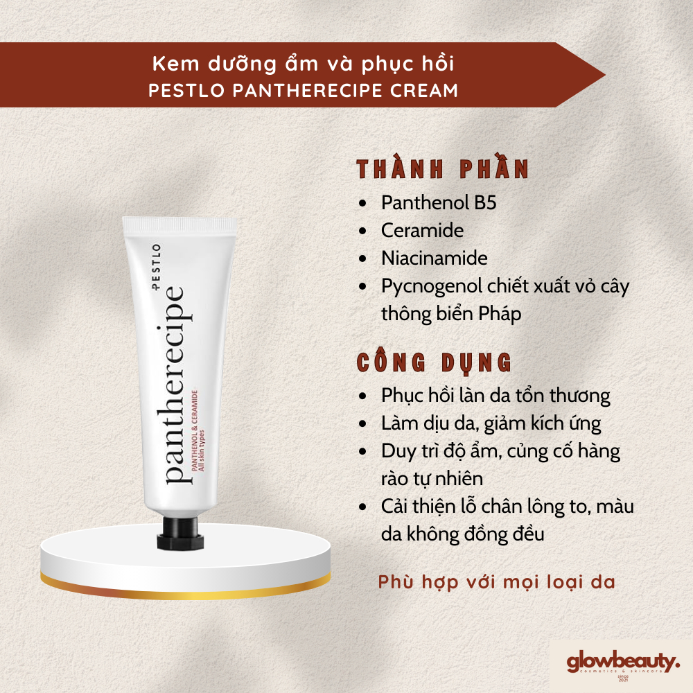 [Hàng có sẵn] Kem dưỡng ẩm và phục hồi Pestlo Pantherecipe Cream [Glow ...