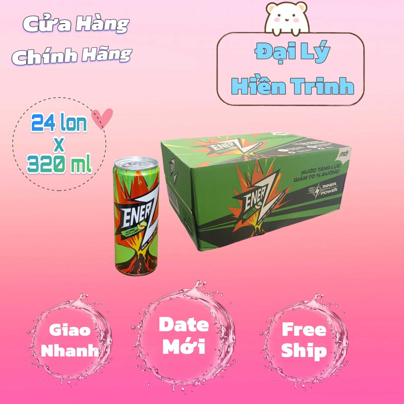 Nước Tăng Lực EnerZ Hương Dưa Lưới 320ml - Ít Đường | Shopee Việt Nam