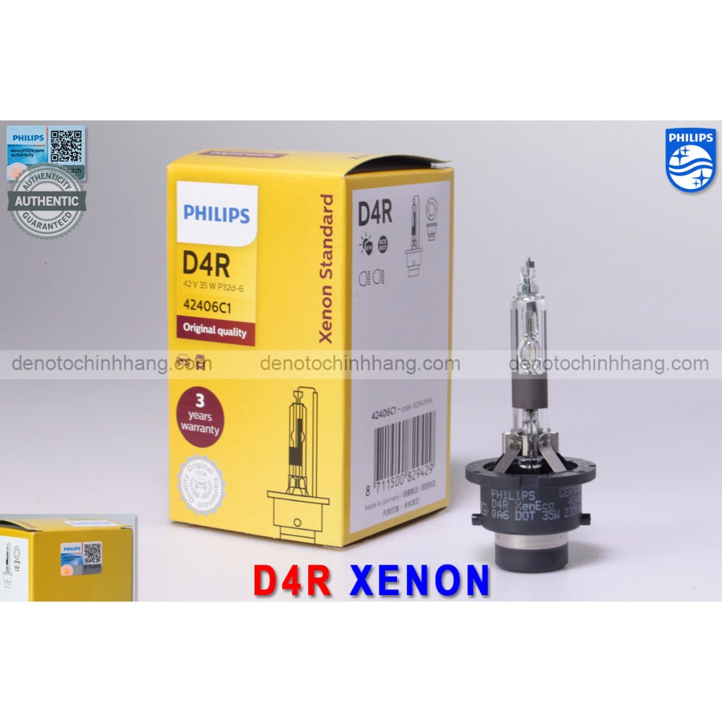 [Chính Hãng] Đèn Xenon Oto D4R Standard Philips BH 3 Năm [Tem Chính ...