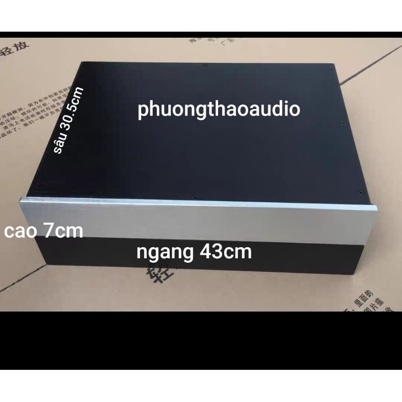 Hộp nhôm phay anod 43x7x30.5cm, vỏ amply nhôm phay | Shopee Việt Nam