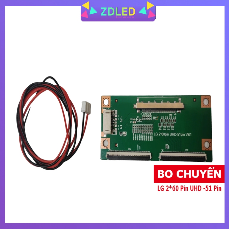 BO CHUYỂN LVDS LG 2*60 Pin UHD -51 Pin VB1 TV LCD LED TẶNG KÈM ĐẦU ...