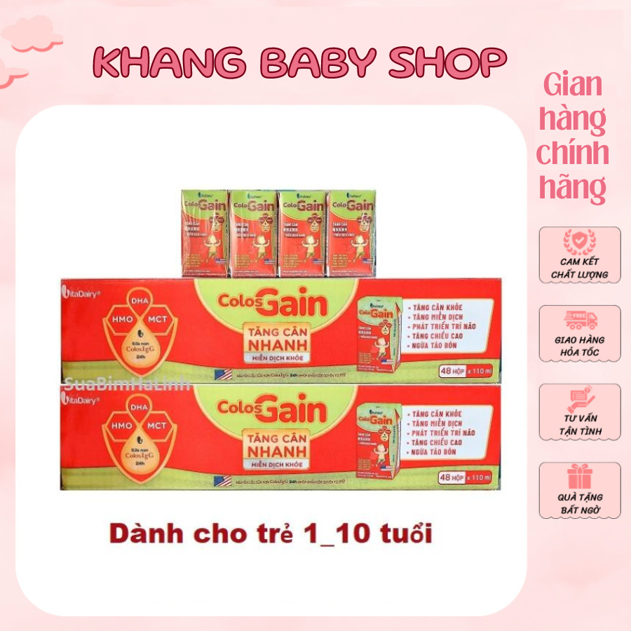 Sữa Colosgain Colos Gain Pha Sẵn 110ml [Thùng 48 hộp] | Shopee Việt Nam