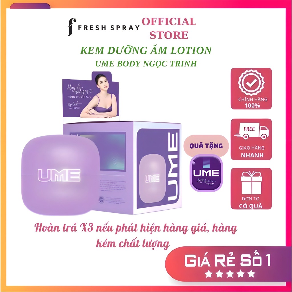 Kem dưỡng ẩm Lotion Body UME by NgocTrinh | Shopee Việt Nam