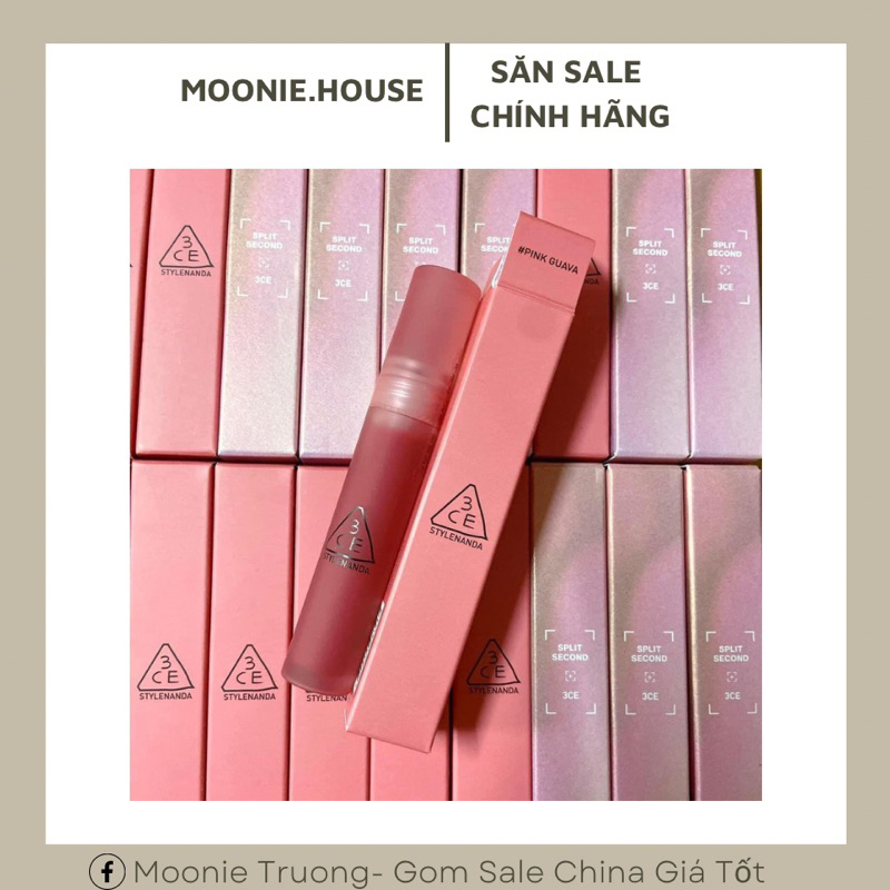 Son Mini 3CE Pink Guava Hồng Đào – Blur Water Tint | Shopee Việt Nam