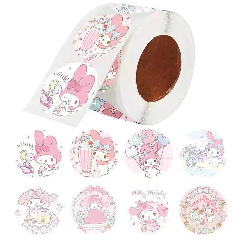 Cuộn Set 500 Sticker Nhãn Dán Doraemon, Sanrio, Hello Kitty, Gấu Dâu ...