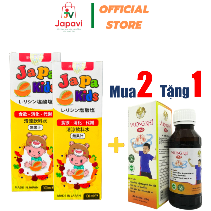 Combo mua 2 siro ăn ngon Japa kids orihiro tặng 1 vượng khí gold lọ ...