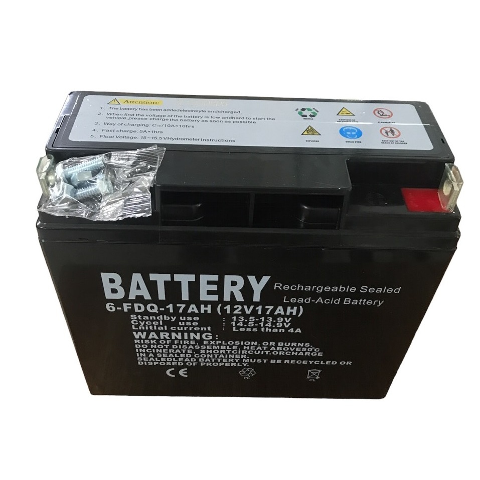 Ắc quy BATTERY 6-FDQ-17AH (12V-17Ah)/ Ác quy dùng cho máy phát điện ...