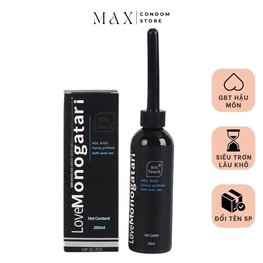 Gel bôi trơn hậu môn Silk Touch Love Monogatari 200ml, gel hậu môn gốc ...