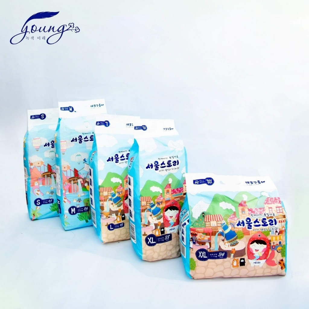 Tã/Bỉm Young Hàn Quốc Chống Hăm Vượt Trội, Chống Tràn Tối Đa, Đủ Loại ...