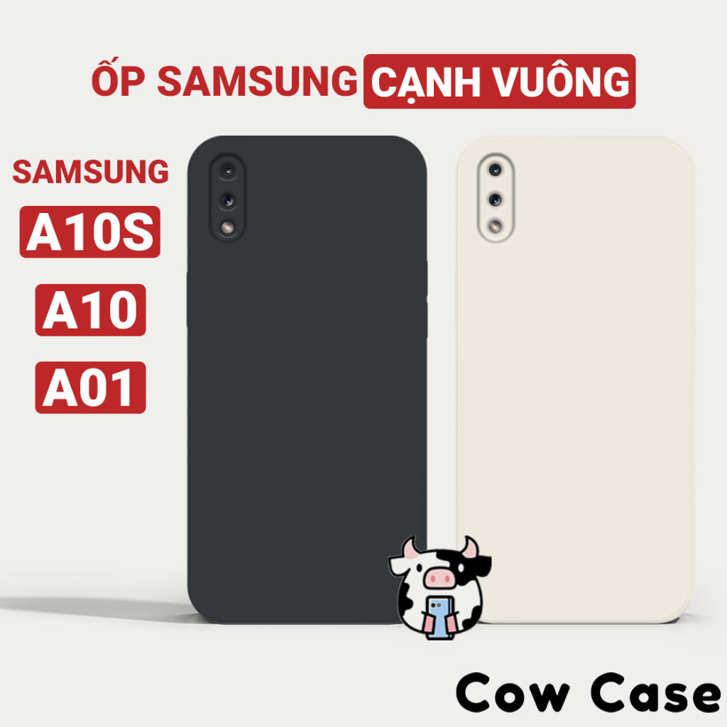 Ốp lưng Samsung A10s, A10, A01 cạnh vuông Cowcase | Vỏ điện thoại SS ...
