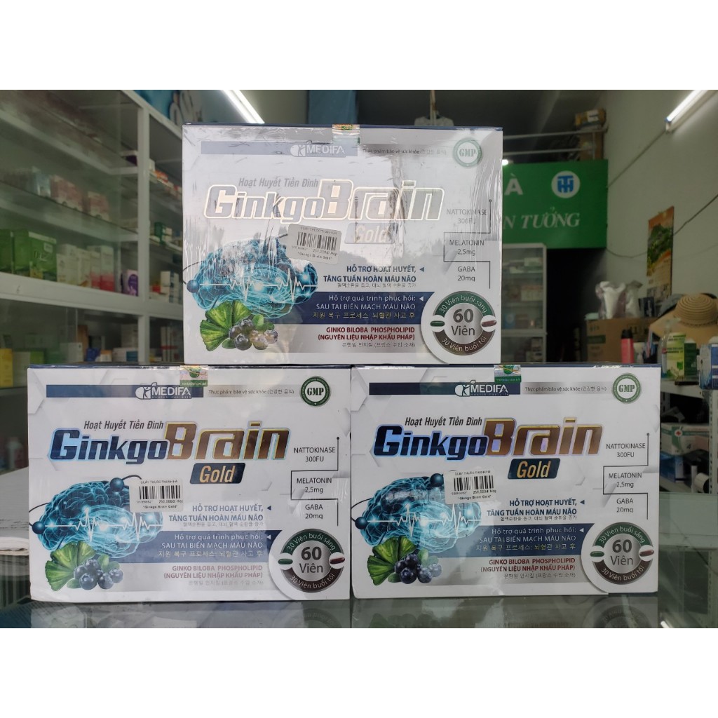 Viên uống bổ não Ginkgo Brain Gold | Shopee Việt Nam