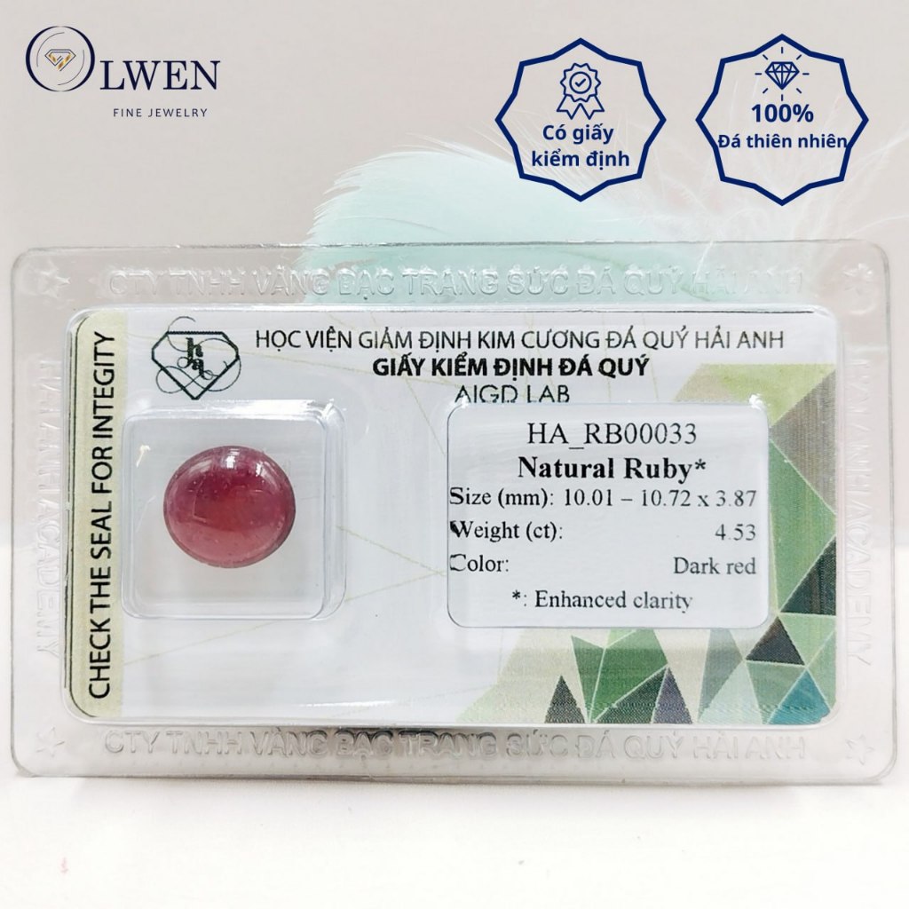 HA_RB00033 - Đá Ruby Tự Nhiên - 4.53ct | Shopee Việt Nam