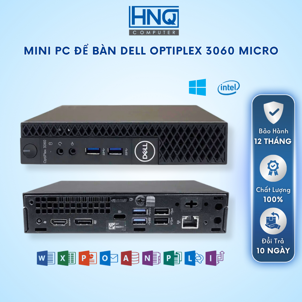Máy tính mini PC để bàn Dell Optiplex 3060 Micro Intel Core i5-i7 8GB ...